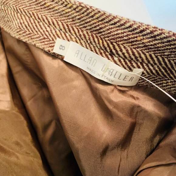Allan Waller | Skirts | Allan Waller Brown Vintage Wwal2 Skirt | Poshmark
